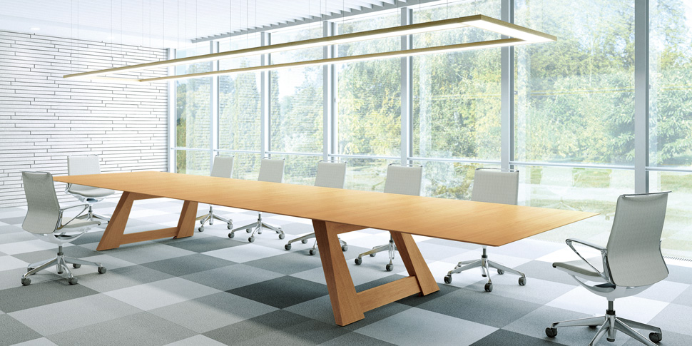 V conference table | Products | Okamura