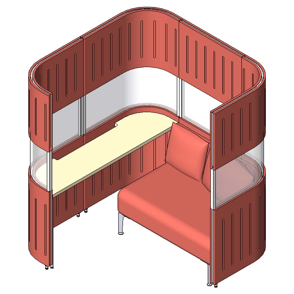 Circular Sofa Revit | Baci Living Room