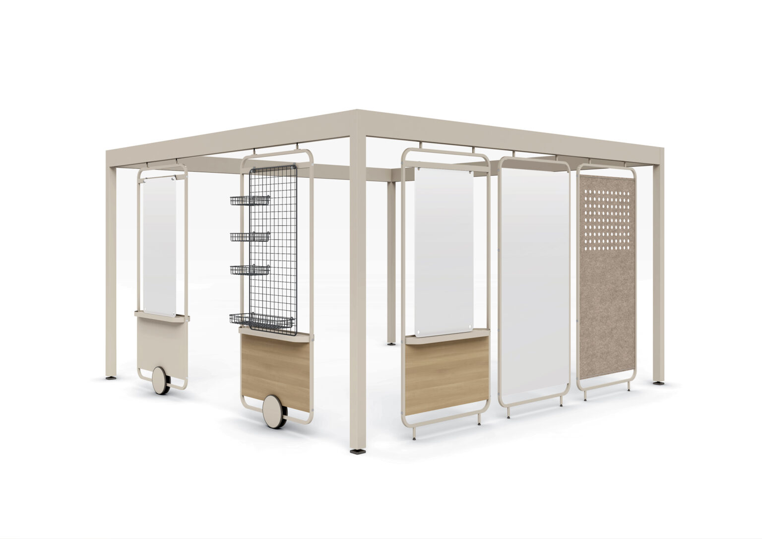 Lives Post + Beam For Office Work Spaces | Okamura