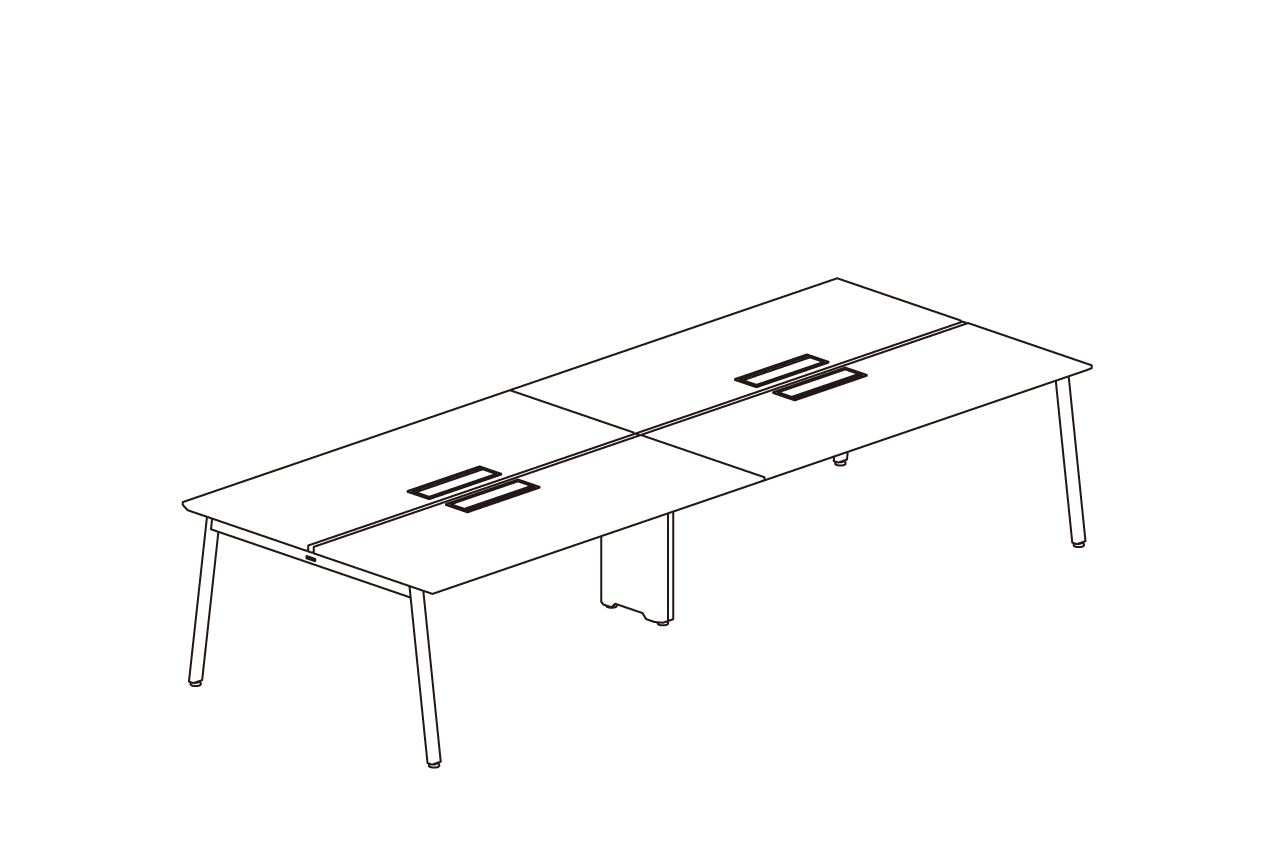 Workflex - A Flexible & Adaptive Desk System | Okamura