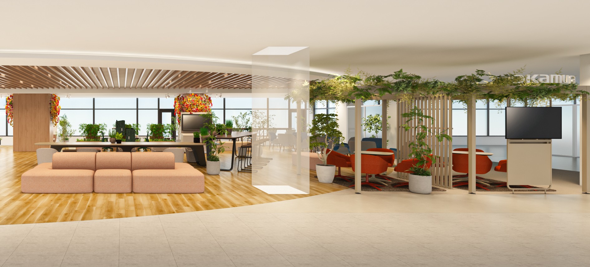 Okamura's New Lounge Space in Narita International Airport